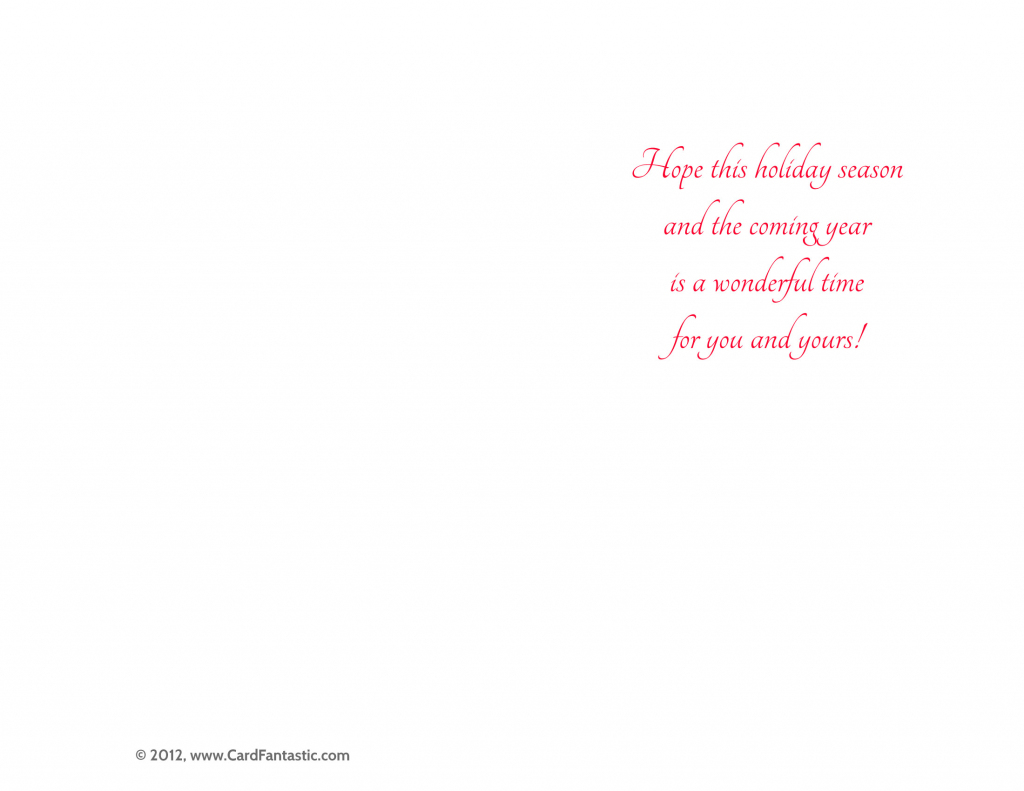 Free Printable Quarter Fold Christmas Cards Printable Card Free
