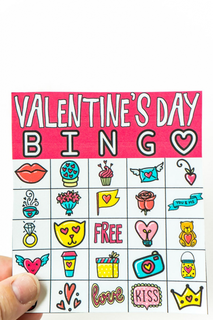Printable Valentine Bingo Cards With Numbers Printable Card Free